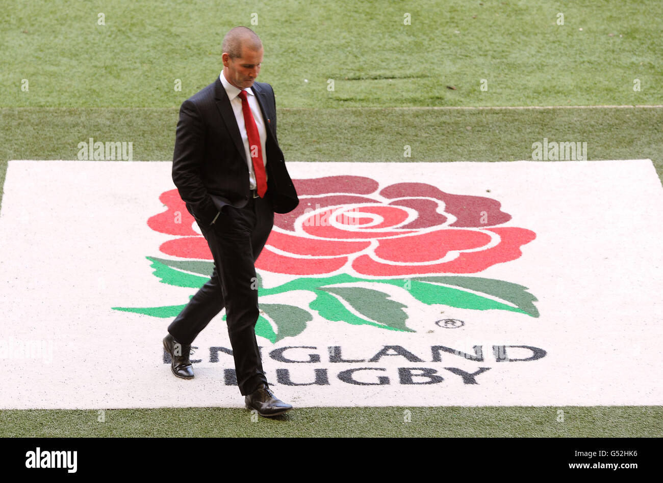 Rugby Union - England Press Conference - Twickenham Stadium Stock Photo ...