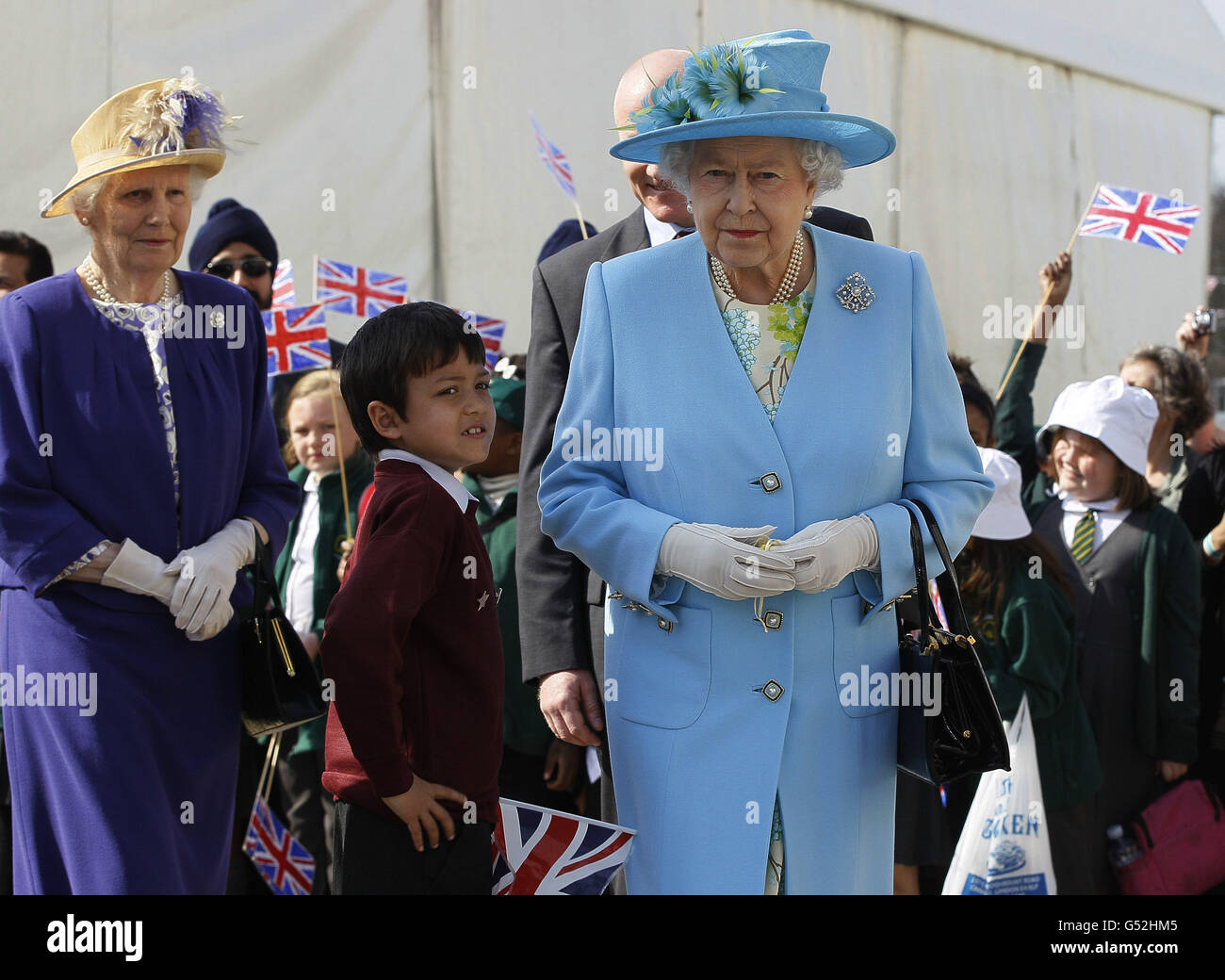 Queen Elizabeth II during a visit to Waltham Forest Town Hall, as part ...