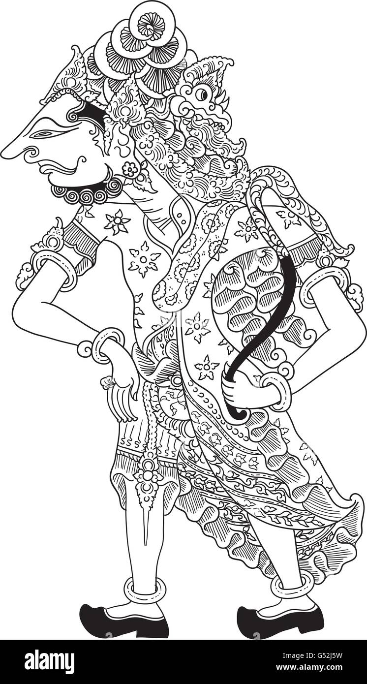Sang Hyang Tunggal, a character of traditional puppet show, wayang ...