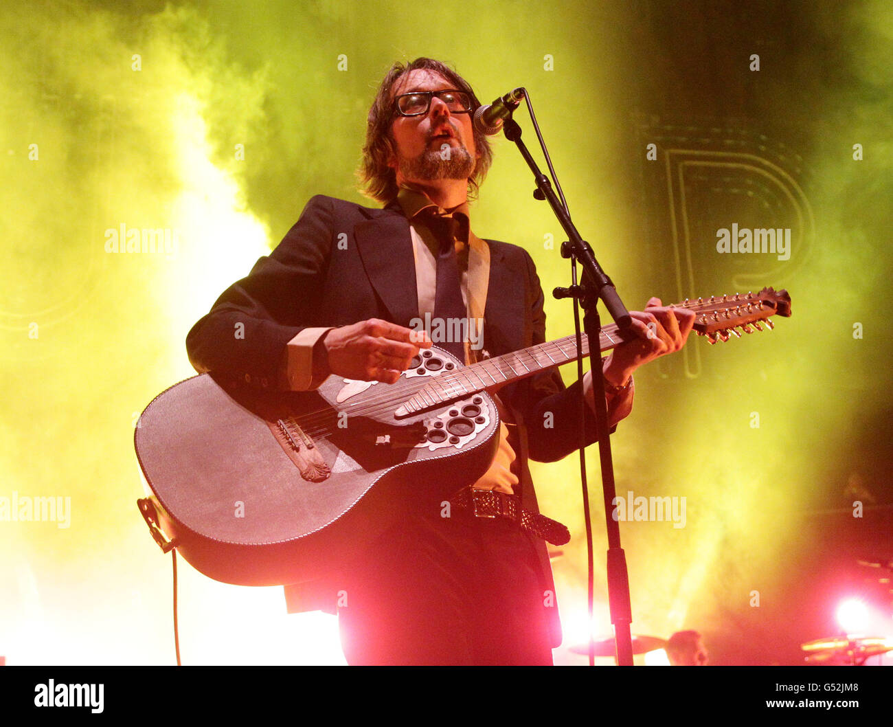 Jarvis Cocker of Pulp performing onstage during the Teenage Cancer ...