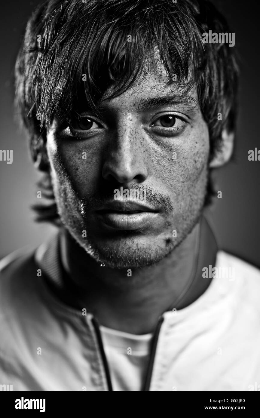 Soccer headshot head shot portrait Black and White Stock Photos ...