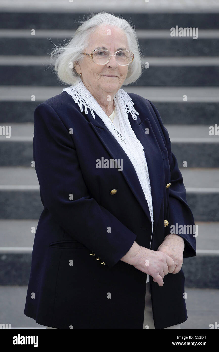 Maria morrison poses for photographs in manchester hi-res stock ...