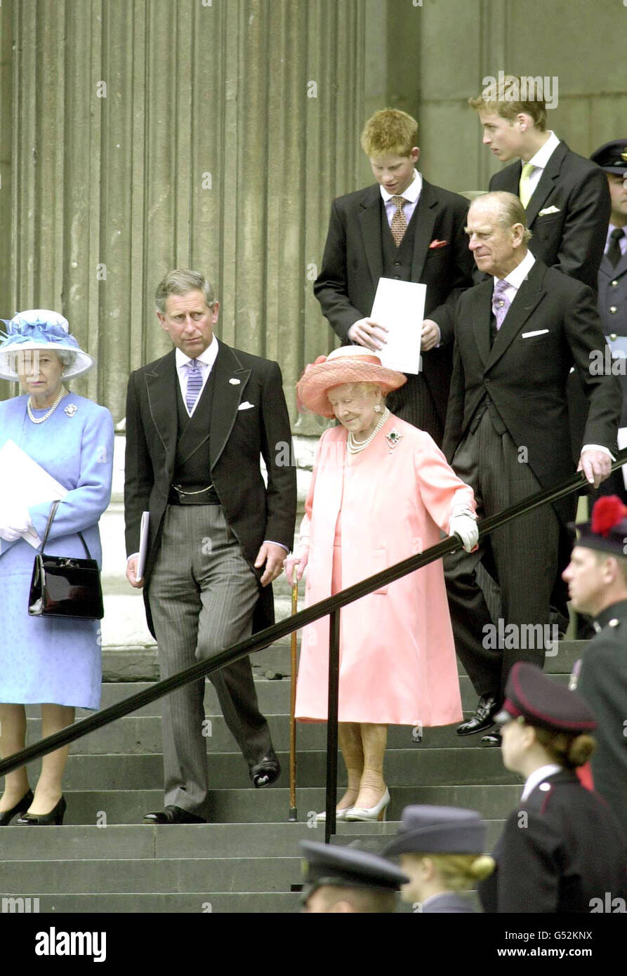 Queen Mother Royal Family Stock Photo - Alamy