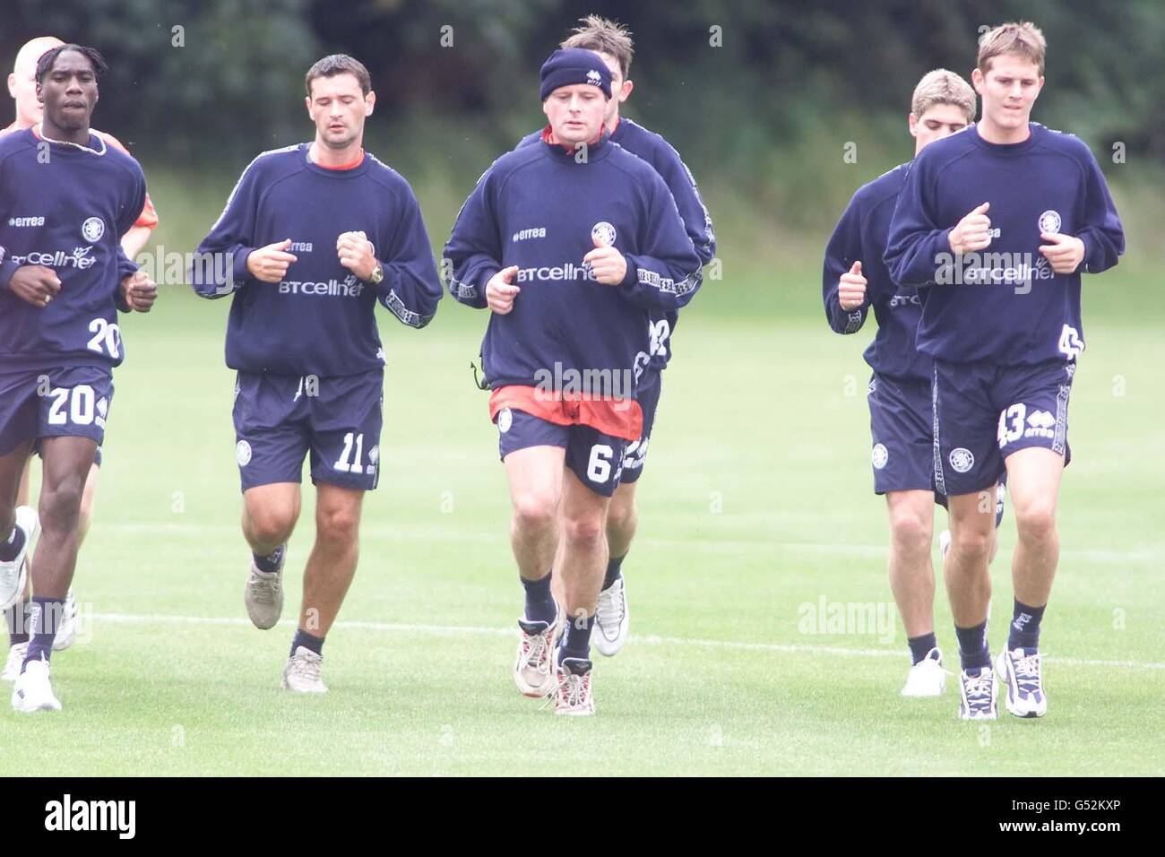 Paul gascoigne in action pre season training hi-res stock photography ...