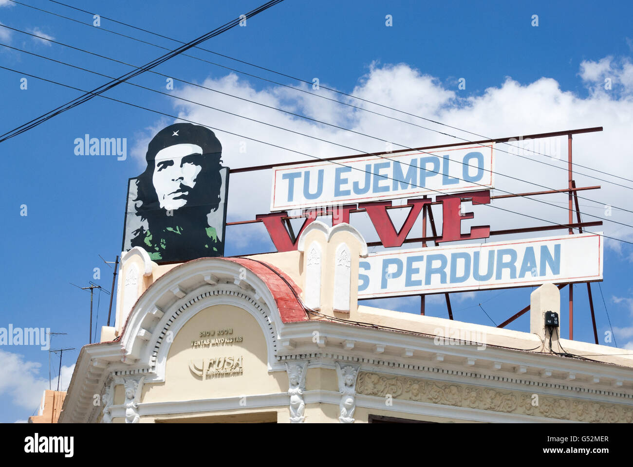 Cuba, Cienfuegos, Che Guevara sign Stock Photo - Alamy