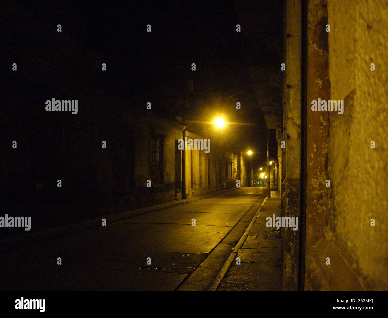 South america alley night hi-res stock photography and images - Alamy