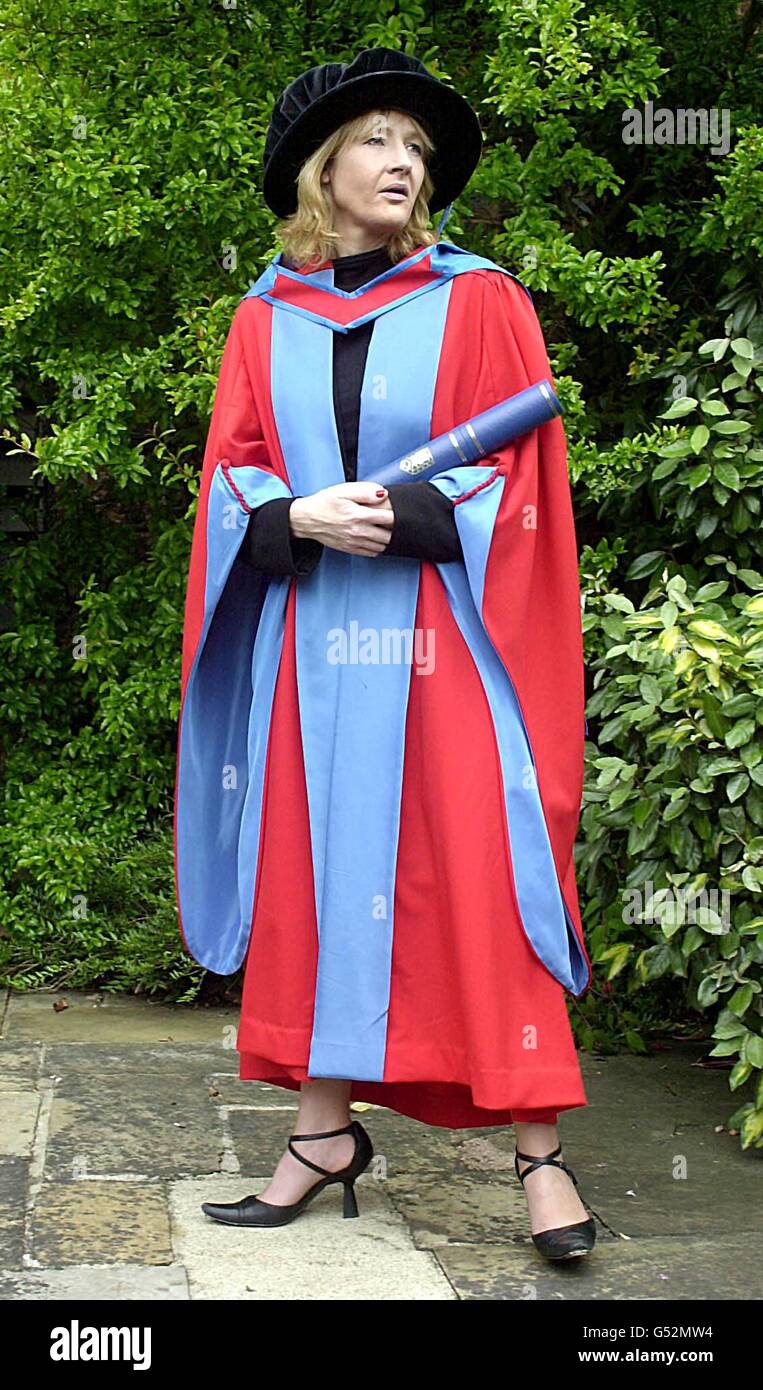 The author of the Harry Potter books, Joanne Kathleen Rowling, at her ...