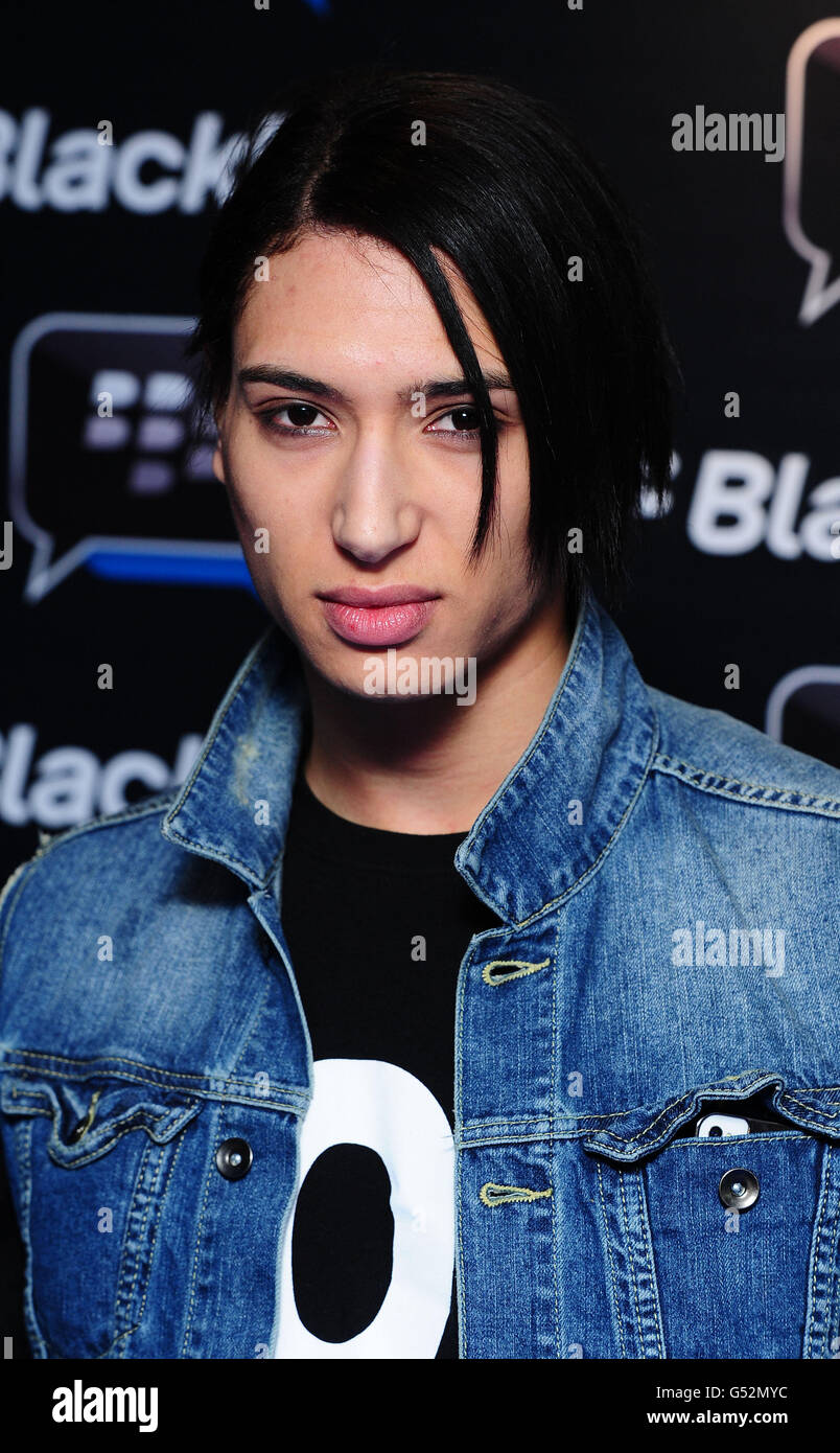 Nat Weller arriving at BlackBerry's BBM event, a celebration of the ...
