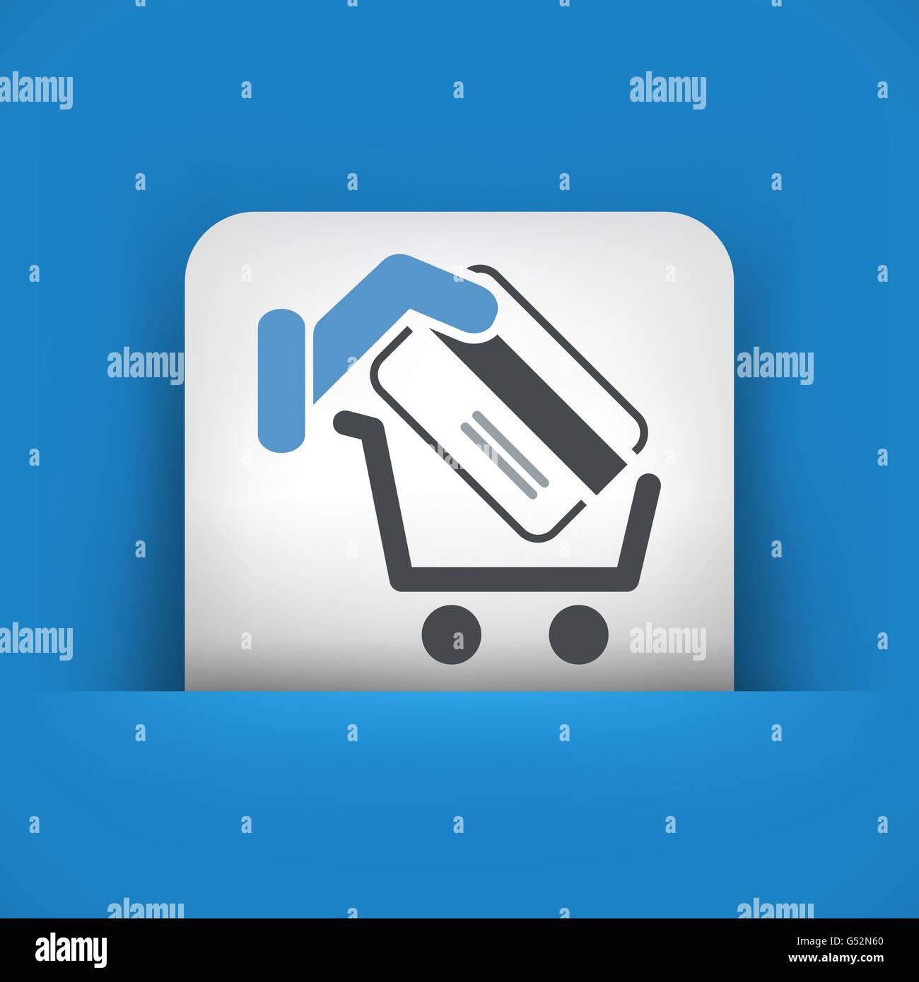 Shopping cart pc icon Stock Vector Images - Alamy