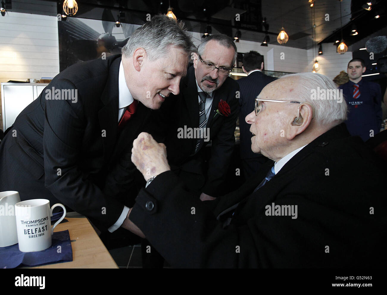 First Minister Peter Robinson with Belfast Titanic CEO Tim Husband ...