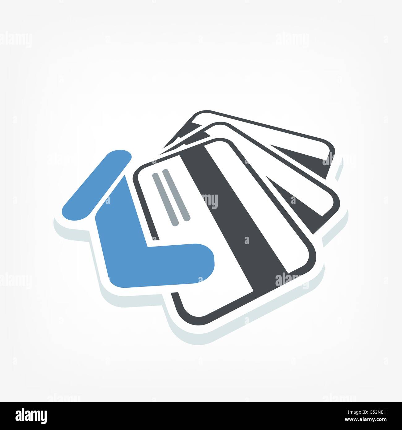 Credit card label Stock Vector Image & Art - Alamy