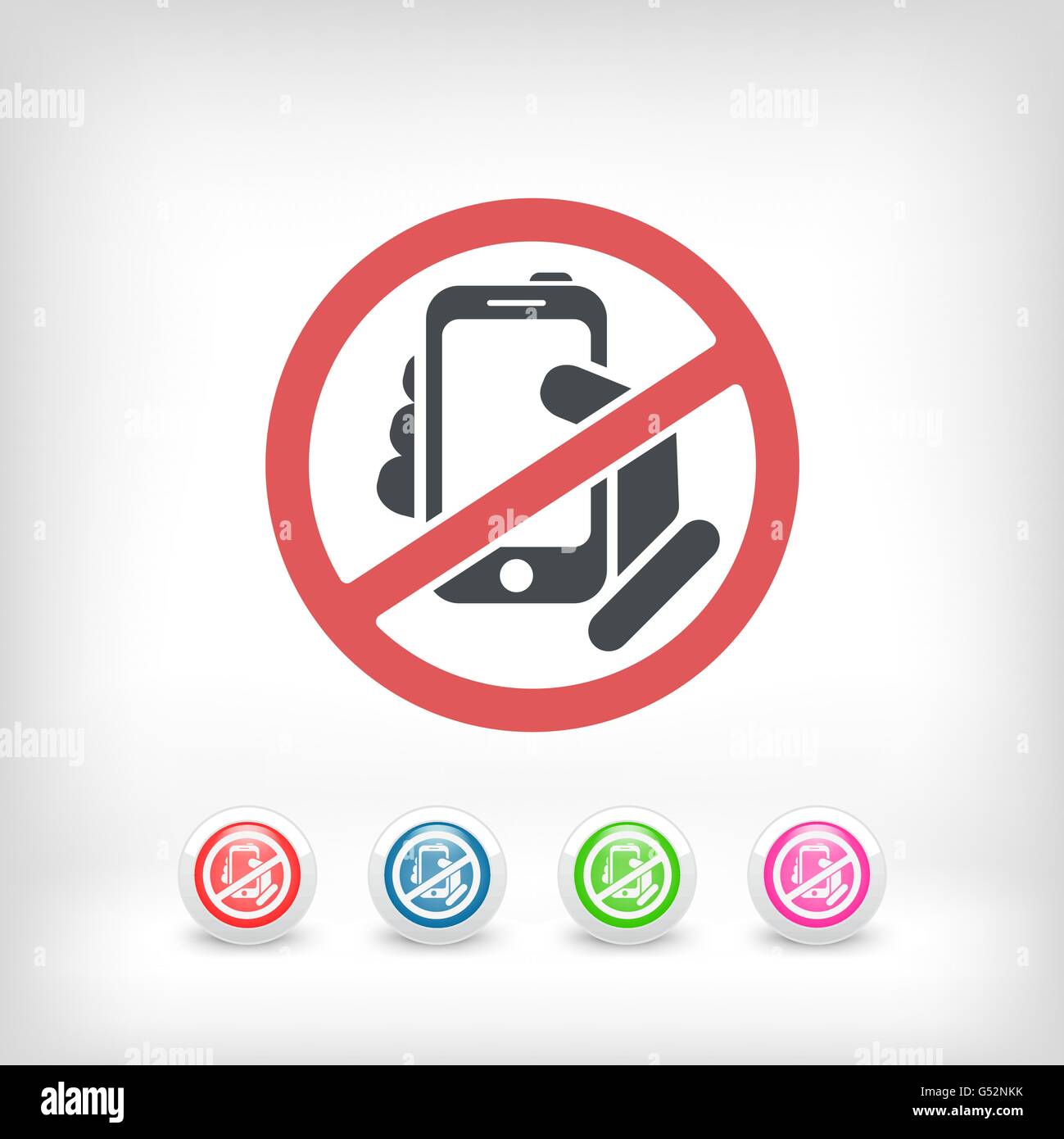 Cell phone prohibition sign Stock Vector Images - Alamy