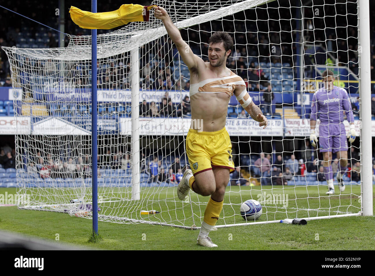 Burnley's Charlie Austin celebrates scoring his second goal during the ...