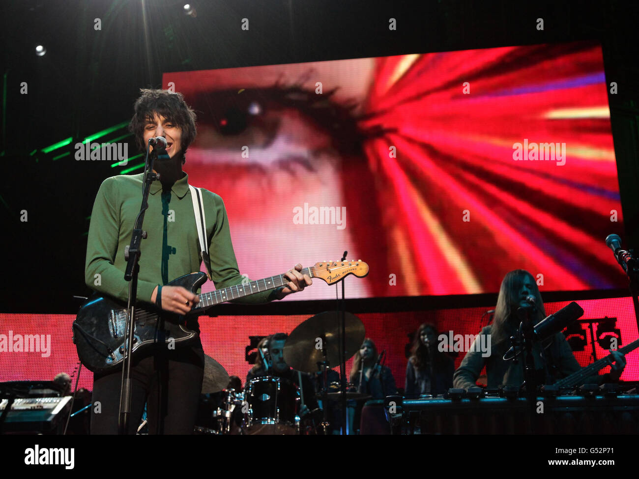 Rachel Zeffira and Faris Badwan of pop duo Cat's Eyes performing ...