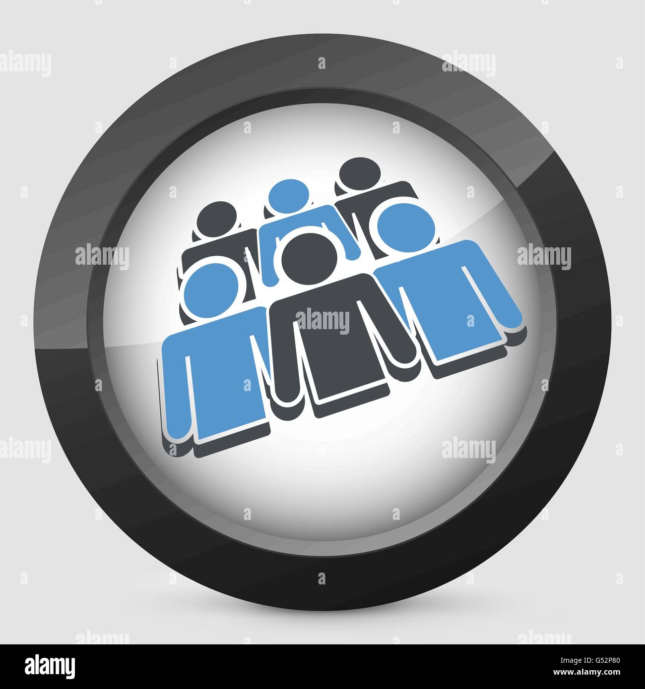 Social community label 3d Stock Vector Image & Art - Alamy