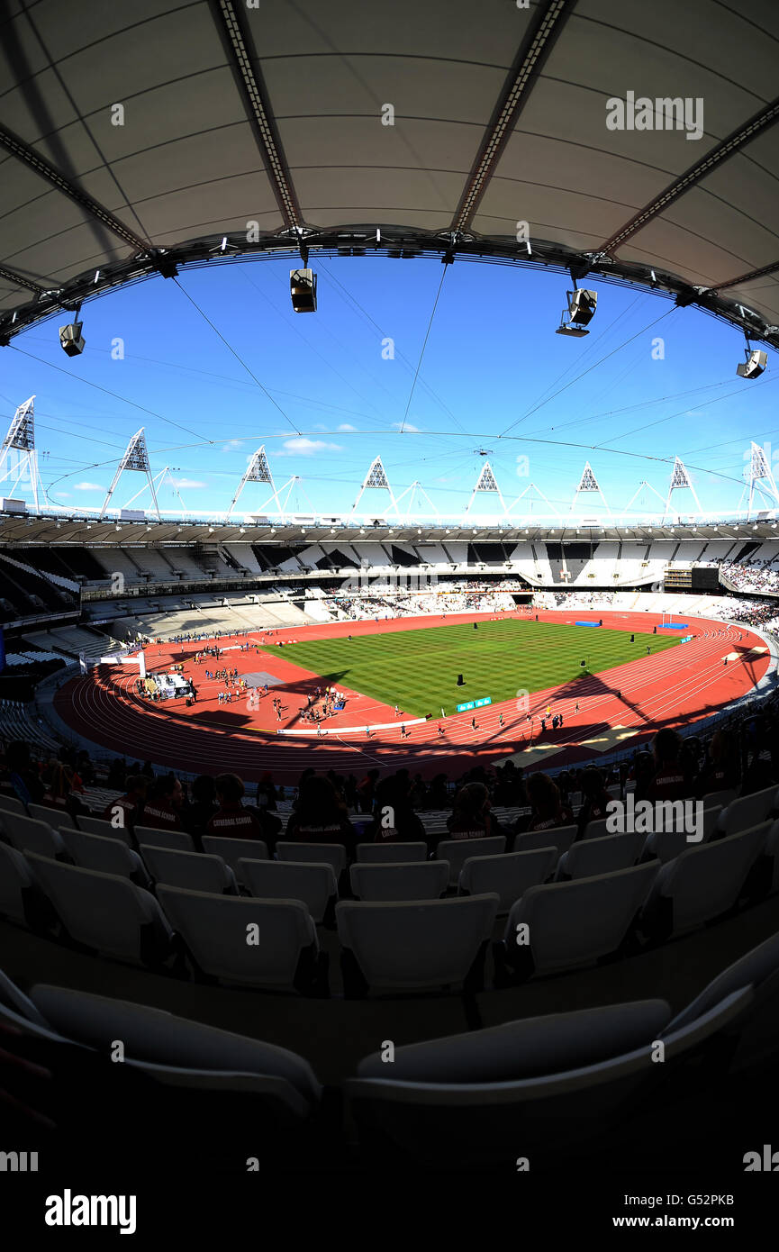 Olympics - Gold Challenge Olympic Stadium Event Stock Photo - Alamy