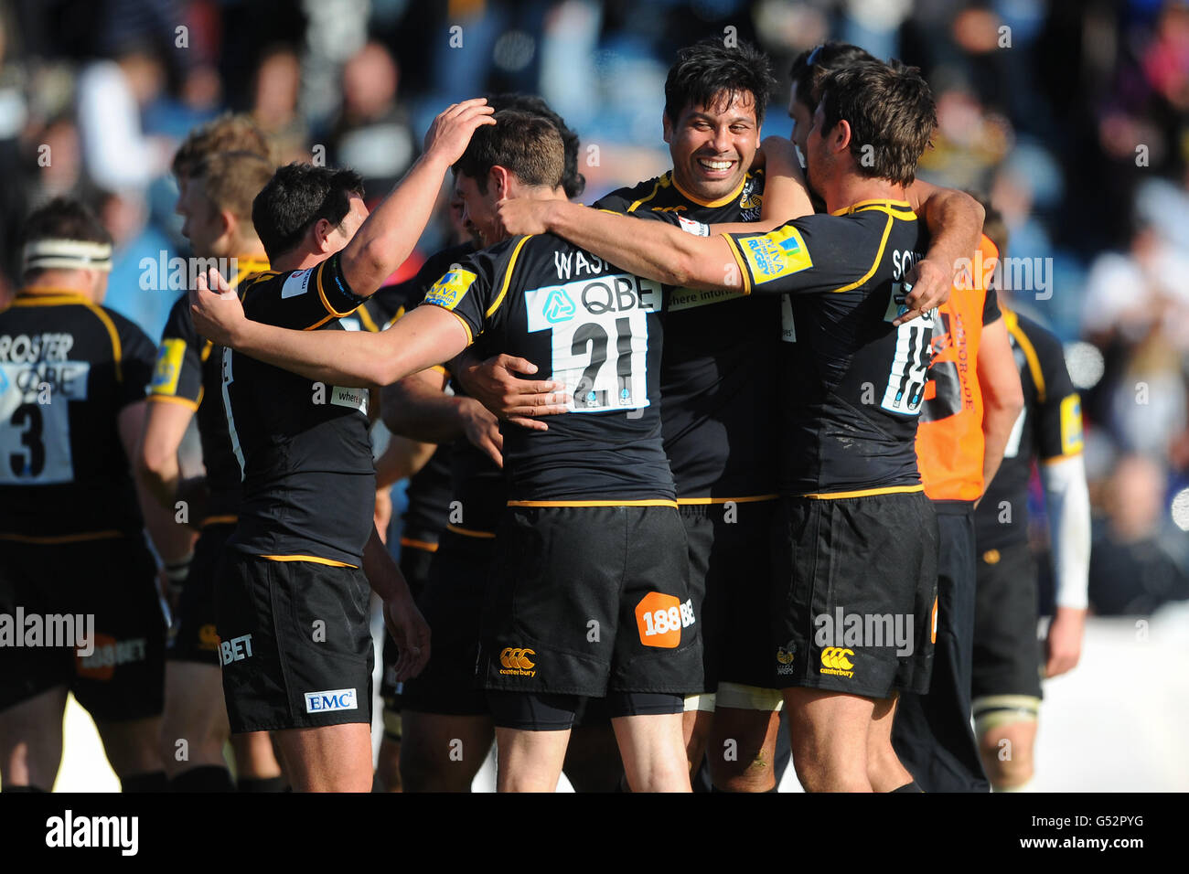 London wasps celebrate victory hi-res stock photography and images - Alamy