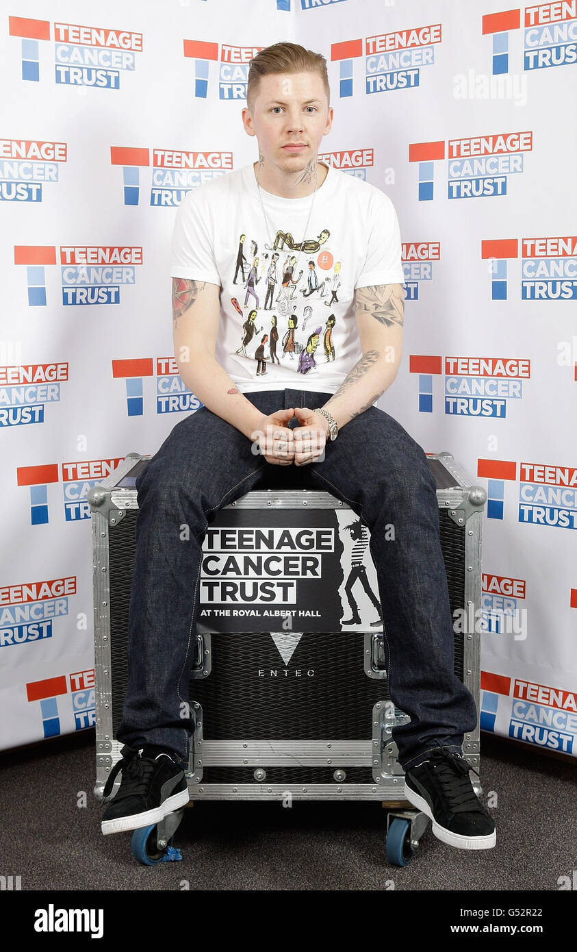 Professor Green, aka Stephen Manderson, backstage at Teenage Cancer ...