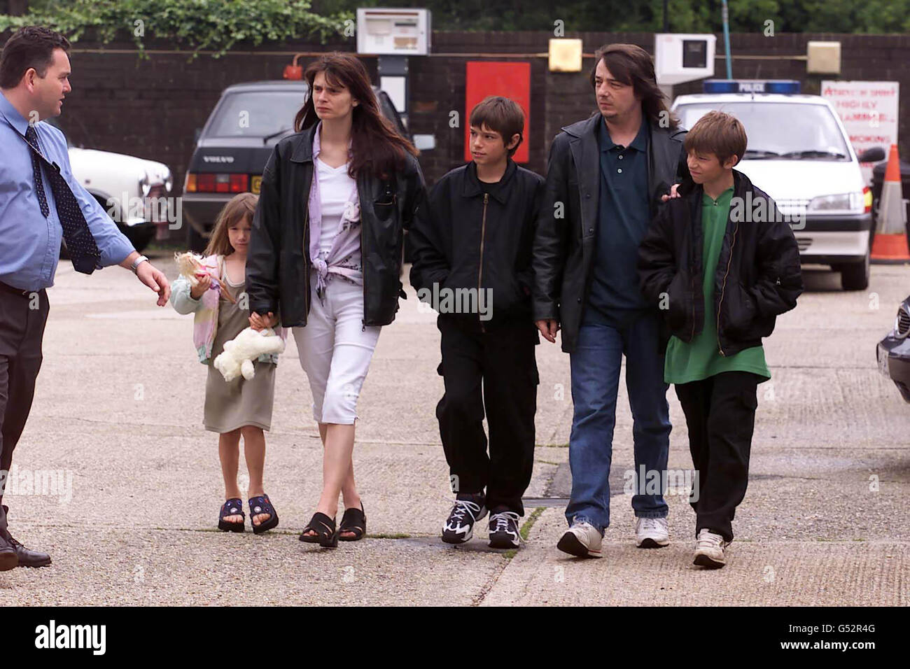 The family of missing eight year old Sarah Payne (L-R) Charlotte ...