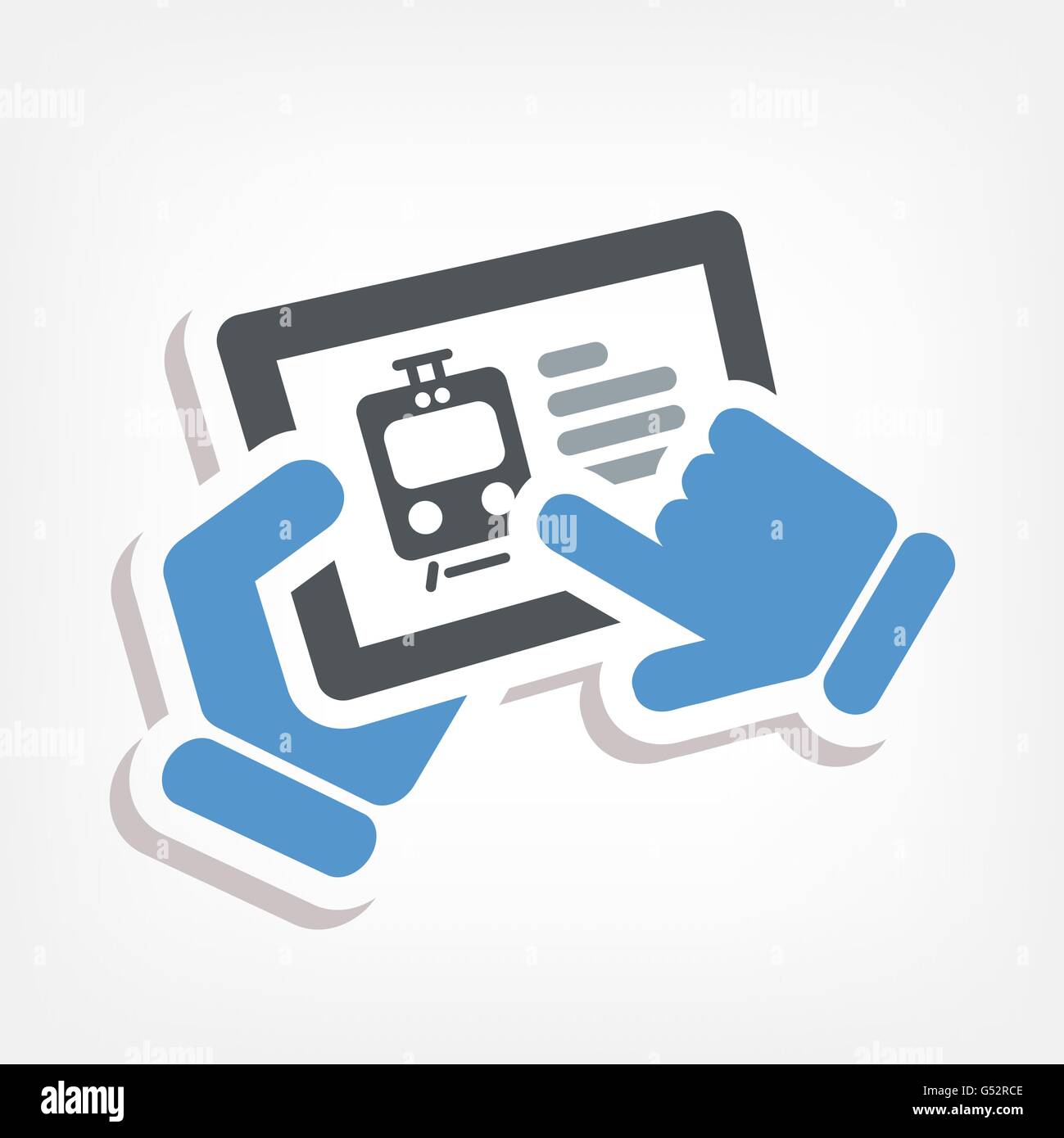 Train web booking Stock Vector Image & Art - Alamy