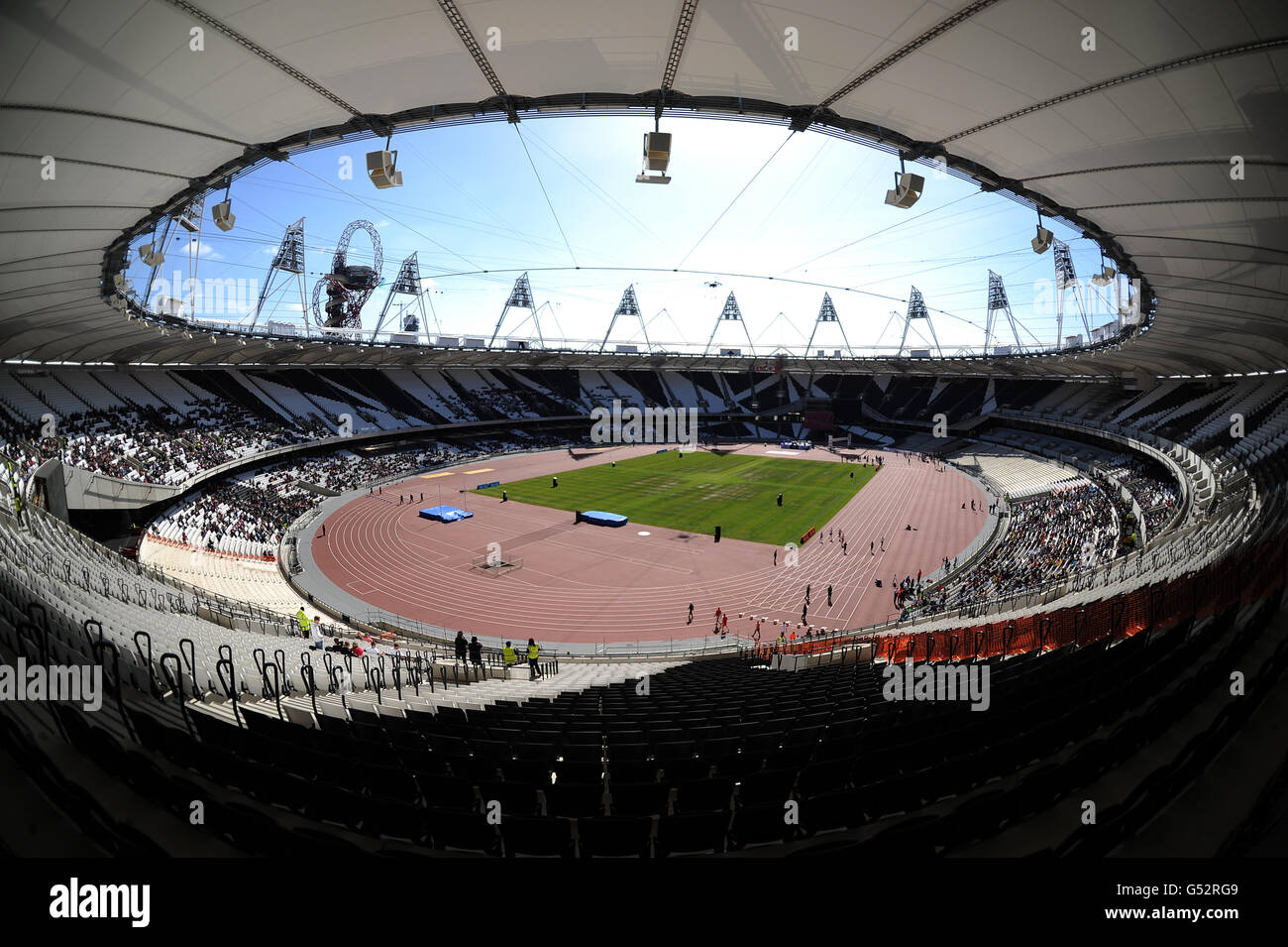 Athletics - London Olympic Stadium - Olympic Park. A view of the London ...