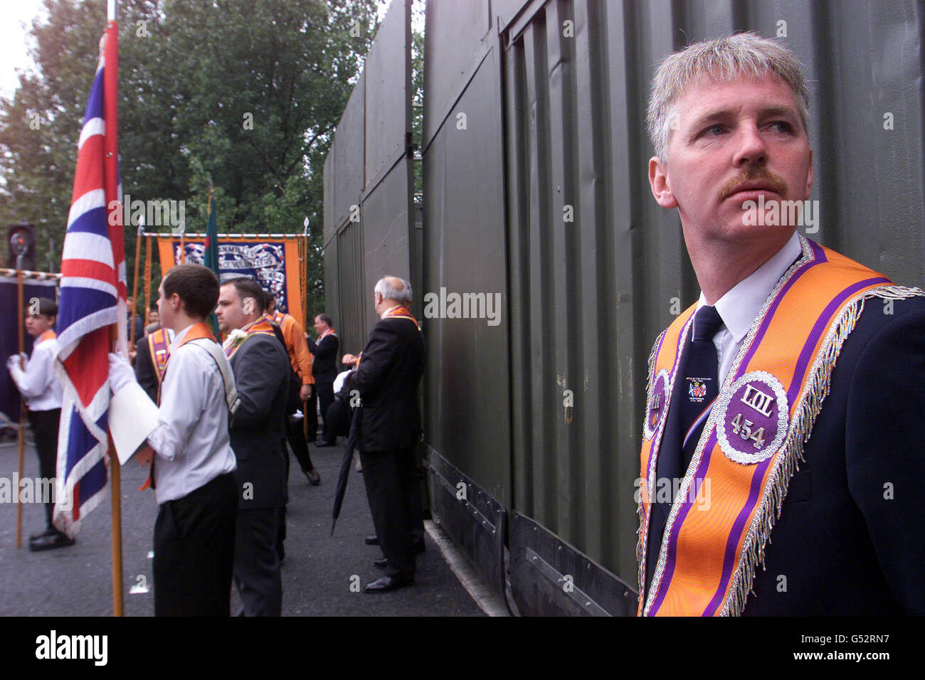 Ballynafeigh Orangemen stopped at Ormeau Bridge by the Security forces ...
