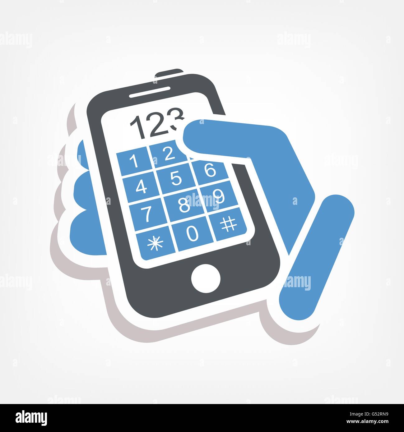 Touchscreen button numbers Stock Vector Image & Art - Alamy