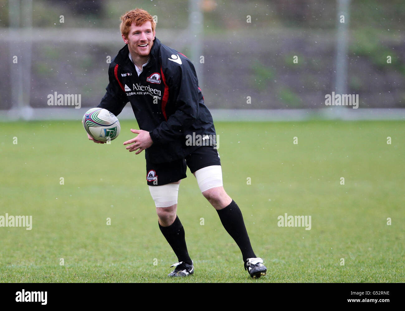 Rugby union edinburgh training session murayfield hi-res stock ...