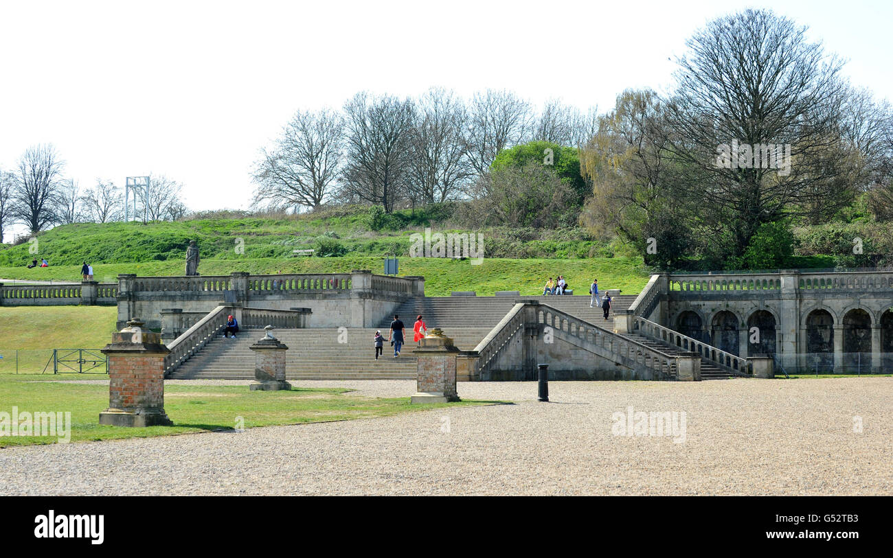A general view of the Italian Terraces at Crystal Palace Park, south ...