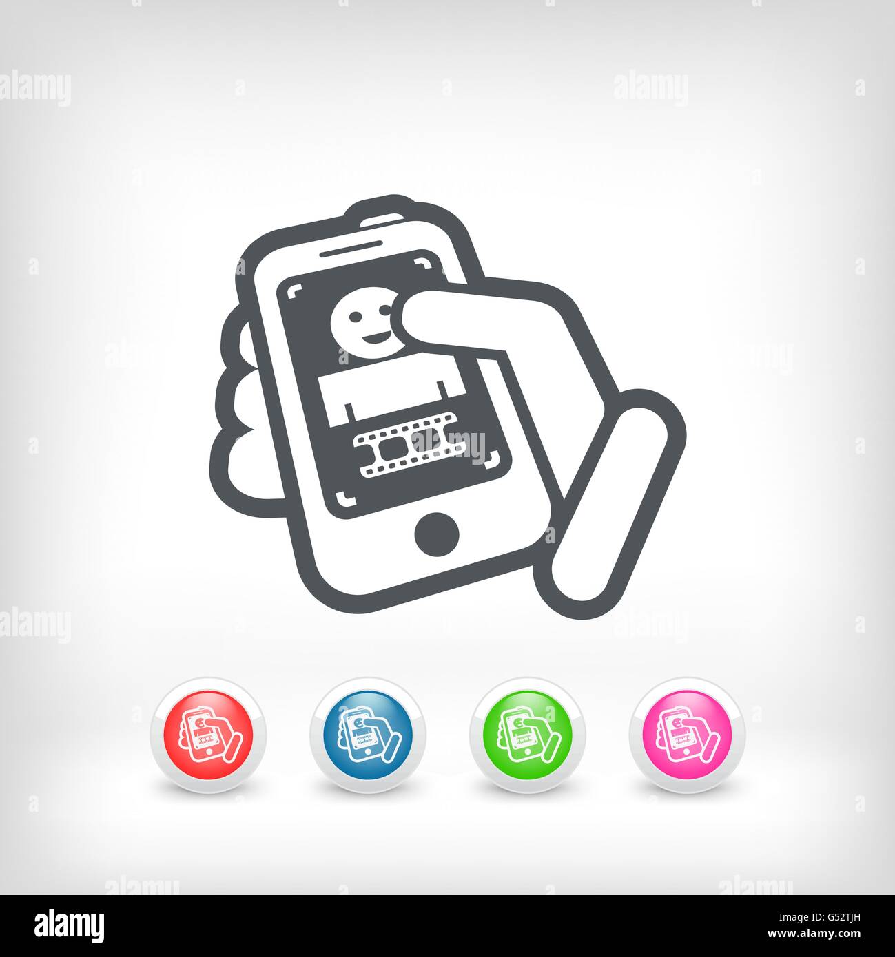 Touchscreen icon hi-res stock photography and images - Alamy