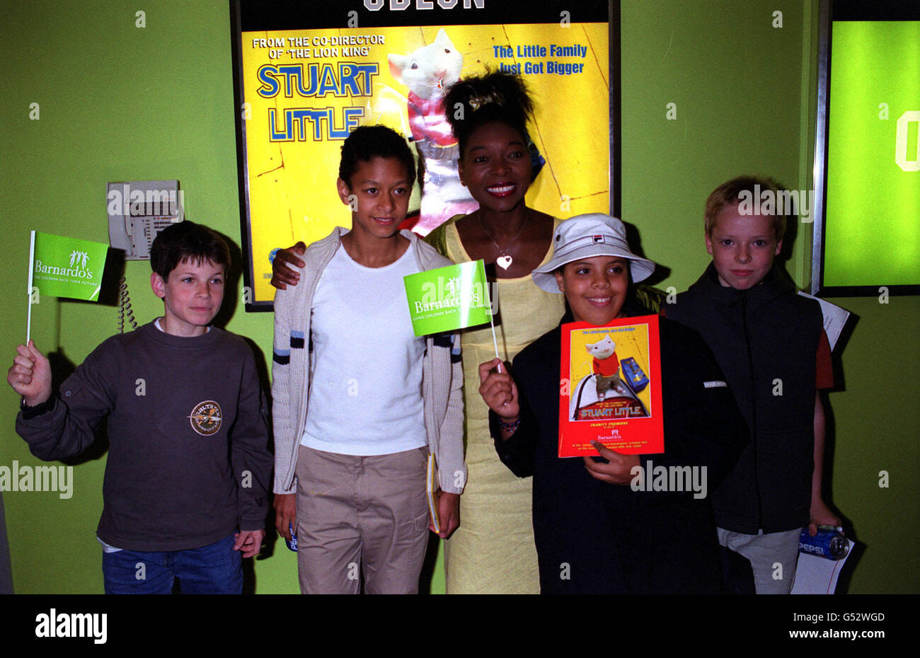 TV personality Floella Benjamin with her two children and friends at ...