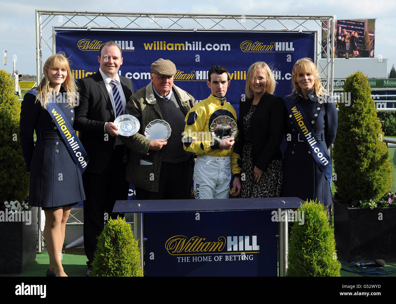 Jockey Paddy Aspell and winning connections of My Boy Bill after ...