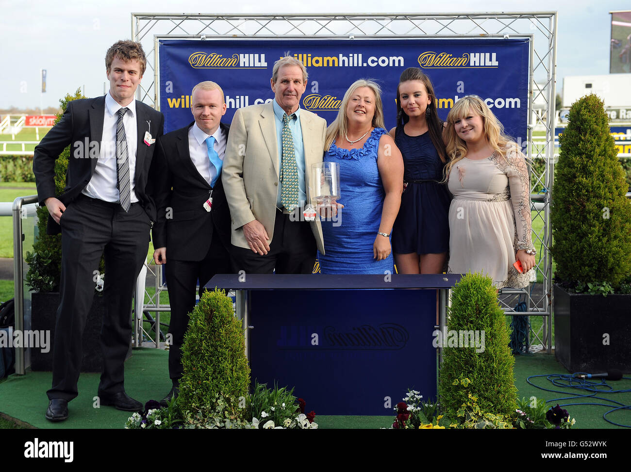 Winning connections of West End Lad after winning The William Hill App ...