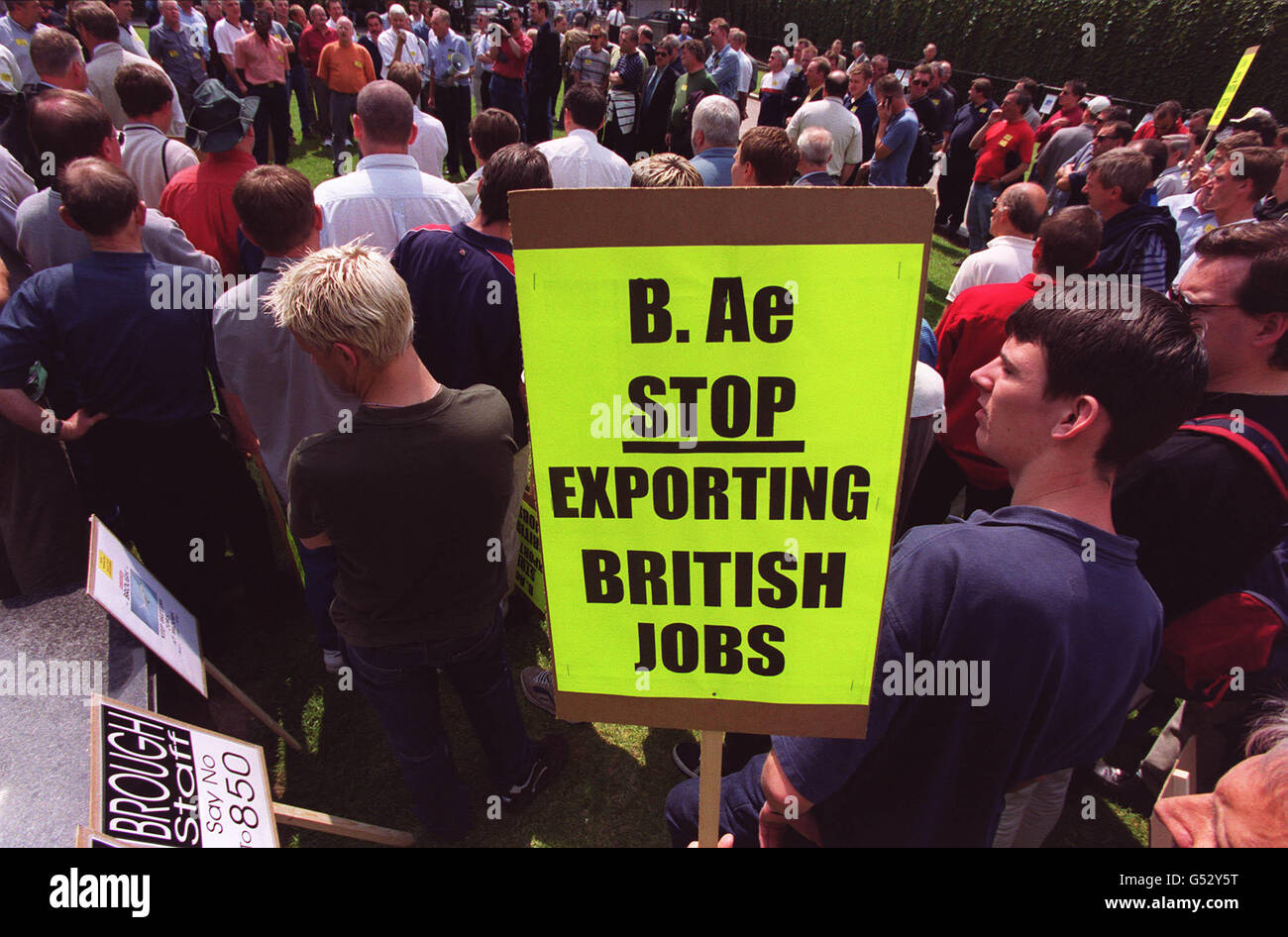 Workers from BAe Systems factories from across the UK lobby the House ...