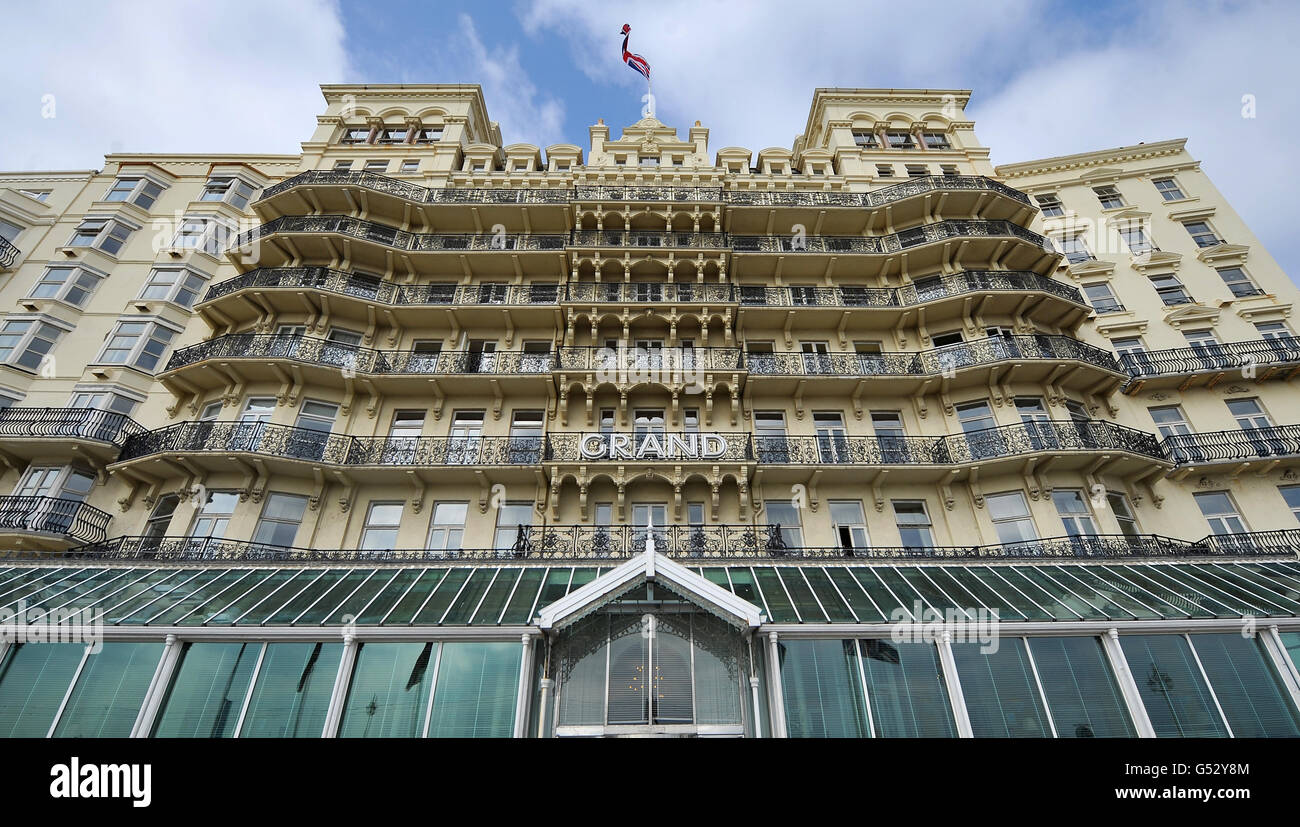 The Grand Hotel - Brighton Stock Photo - Alamy