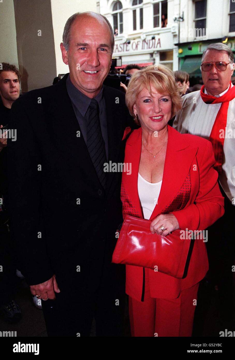 Comedian Russ Abbott arrives for the opening night of the play The ...
