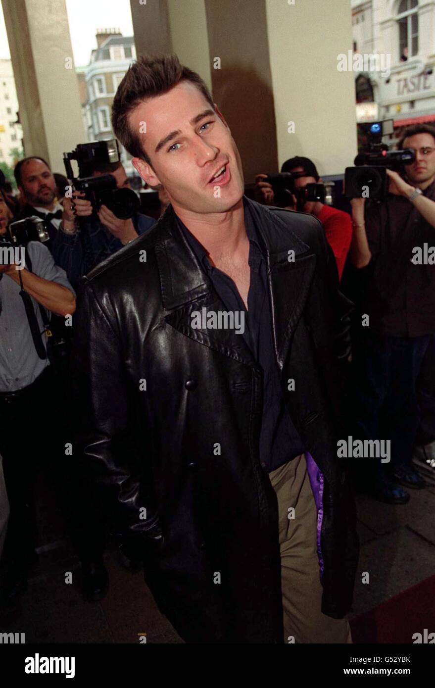 TV presenter Tim Vincent arrives for the opening night of the play The ...