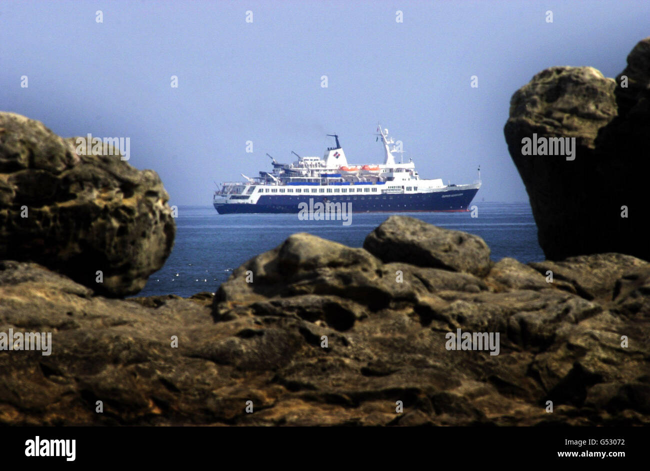 The Clipper Adventurer, which has been in use as a 'floating hotel' off ...