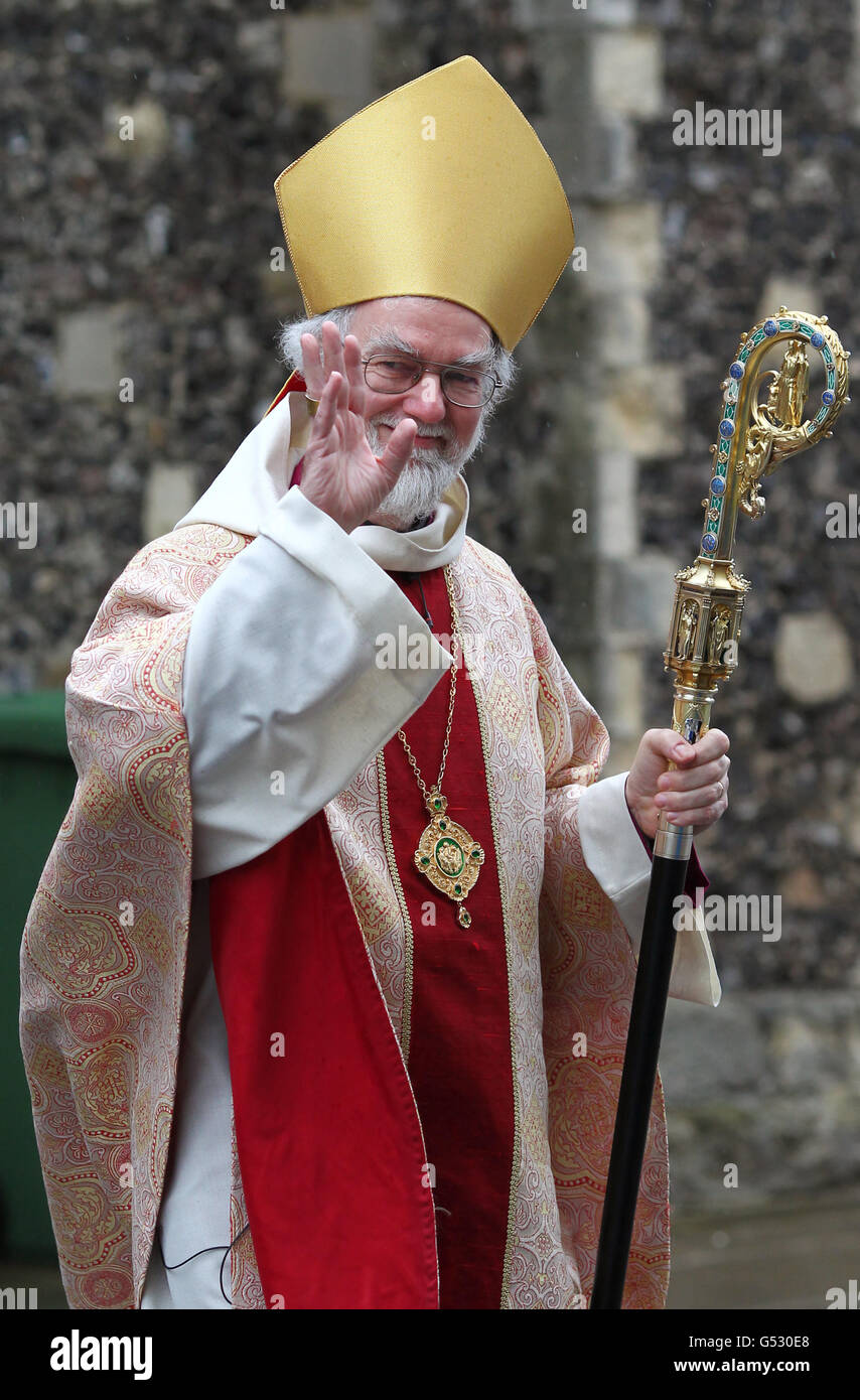 Archbishop of Canterbury Easter service Stock Photo - Alamy