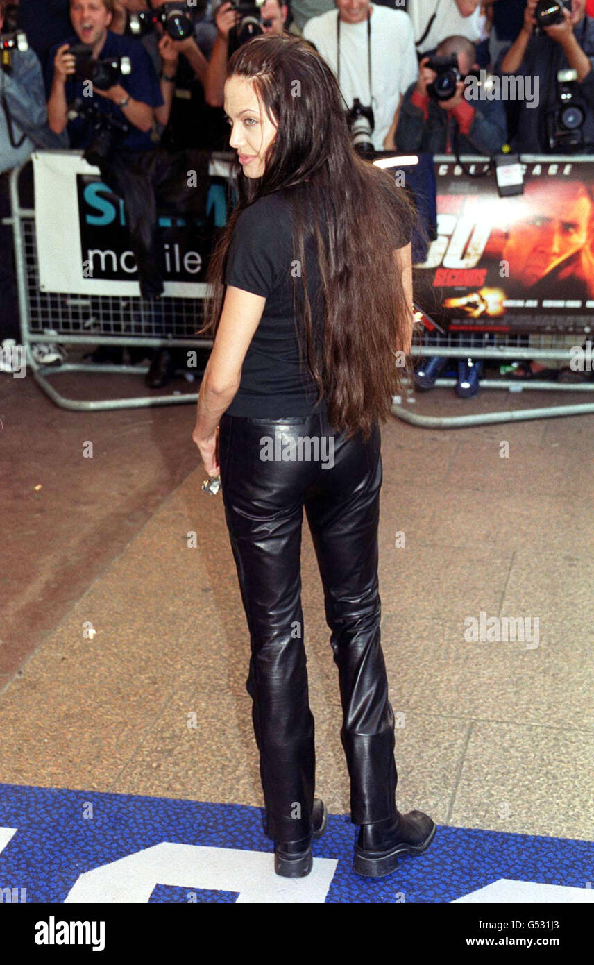 A rear view american actress angelina jolie hi-res stock photography ...
