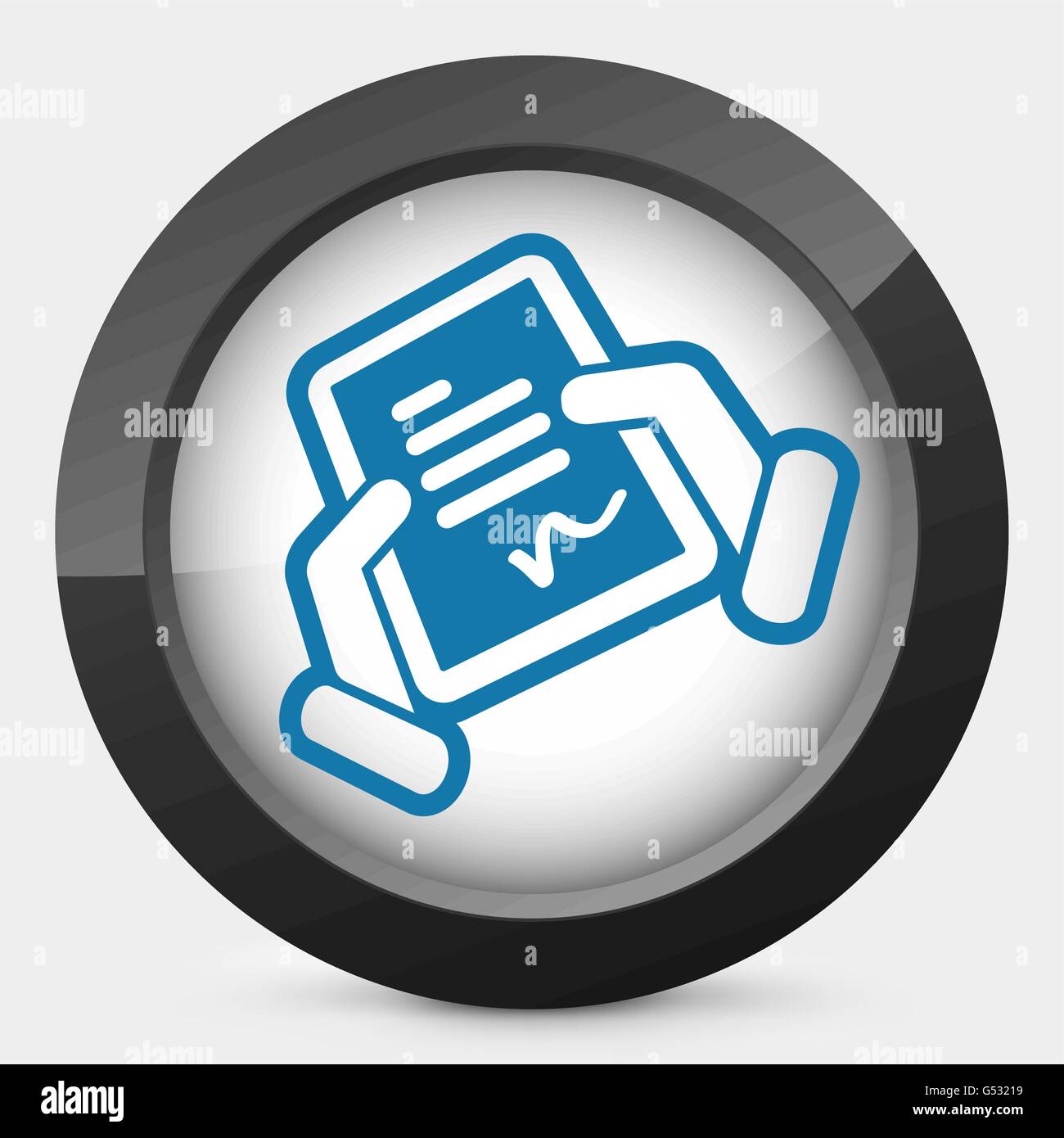 Hold holding certificate document Stock Vector Images - Alamy