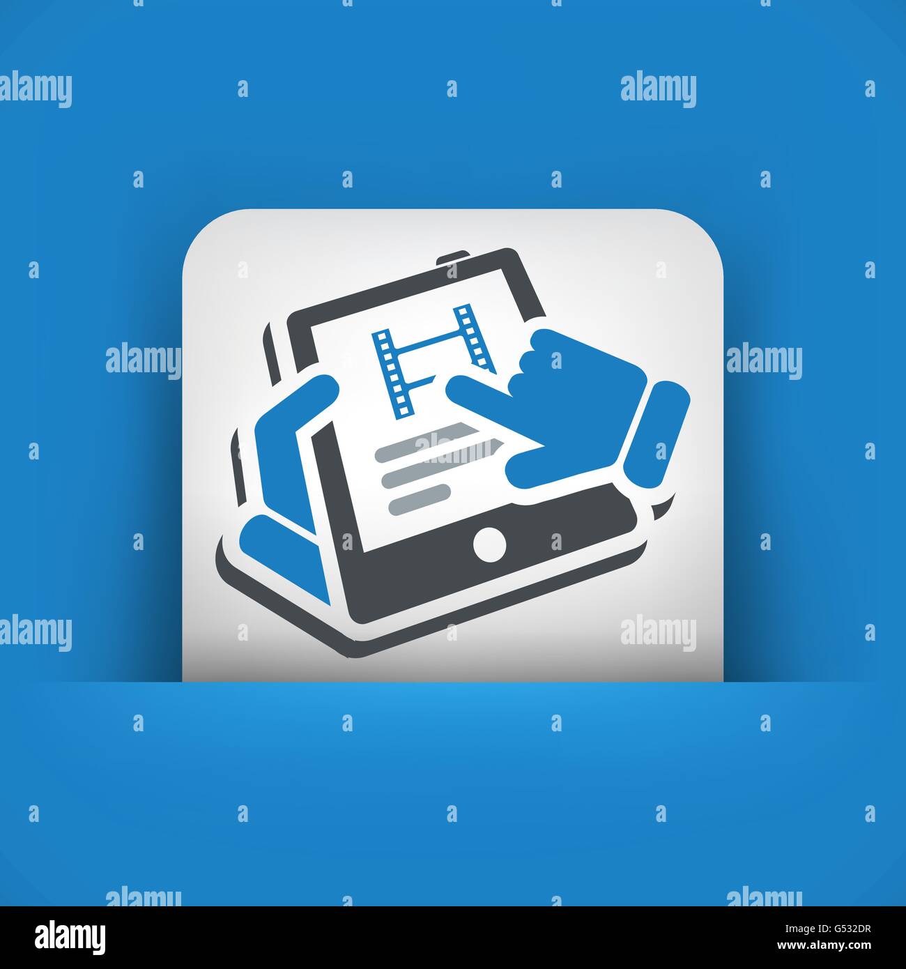 Review tablet Stock Vector Images - Alamy