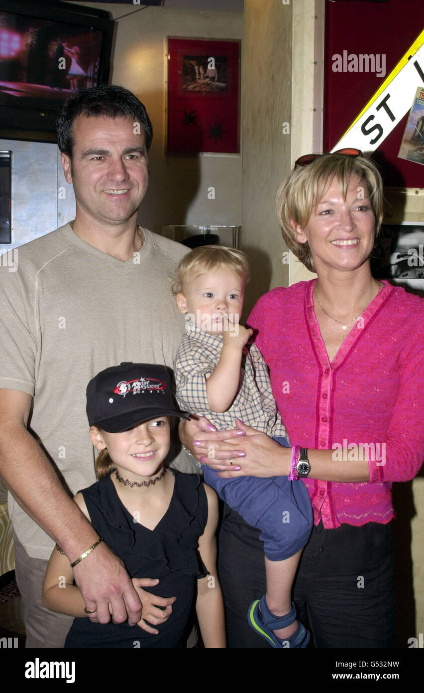 Actress Gillian Taylforth (right) with Geoff Knight (left), and their ...