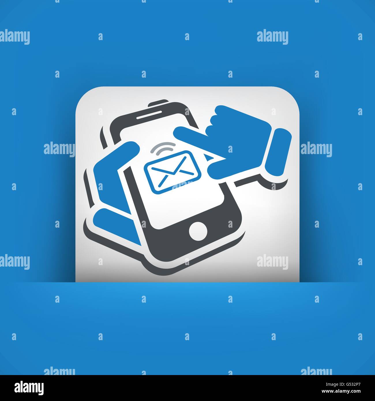 Phone message icon Stock Vector Image & Art - Alamy