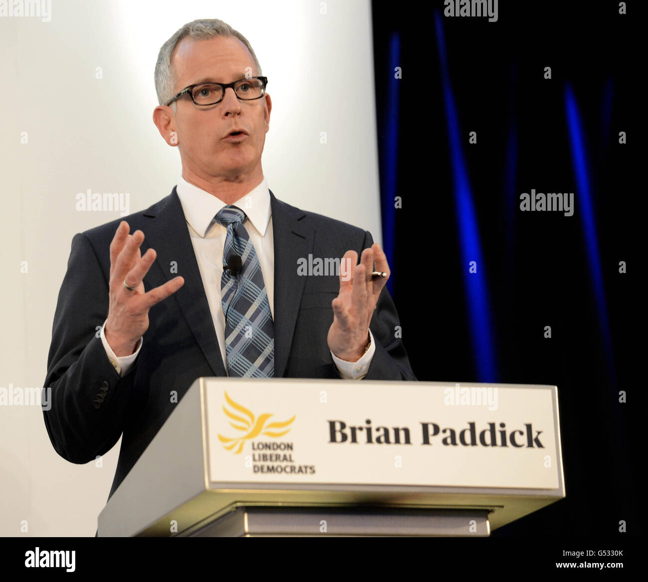 Brian Paddick during the Evening Standard Mayoral Debate in London ...