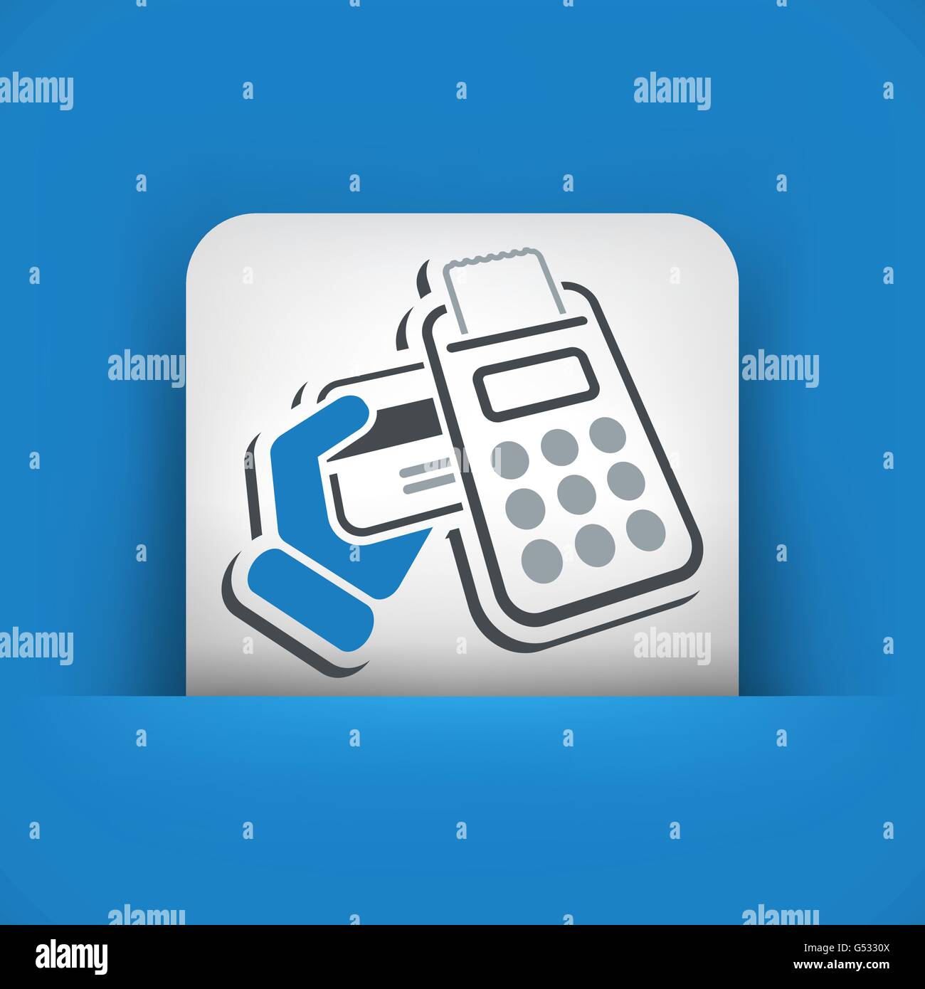 Paying with pos Stock Vector Images - Alamy
