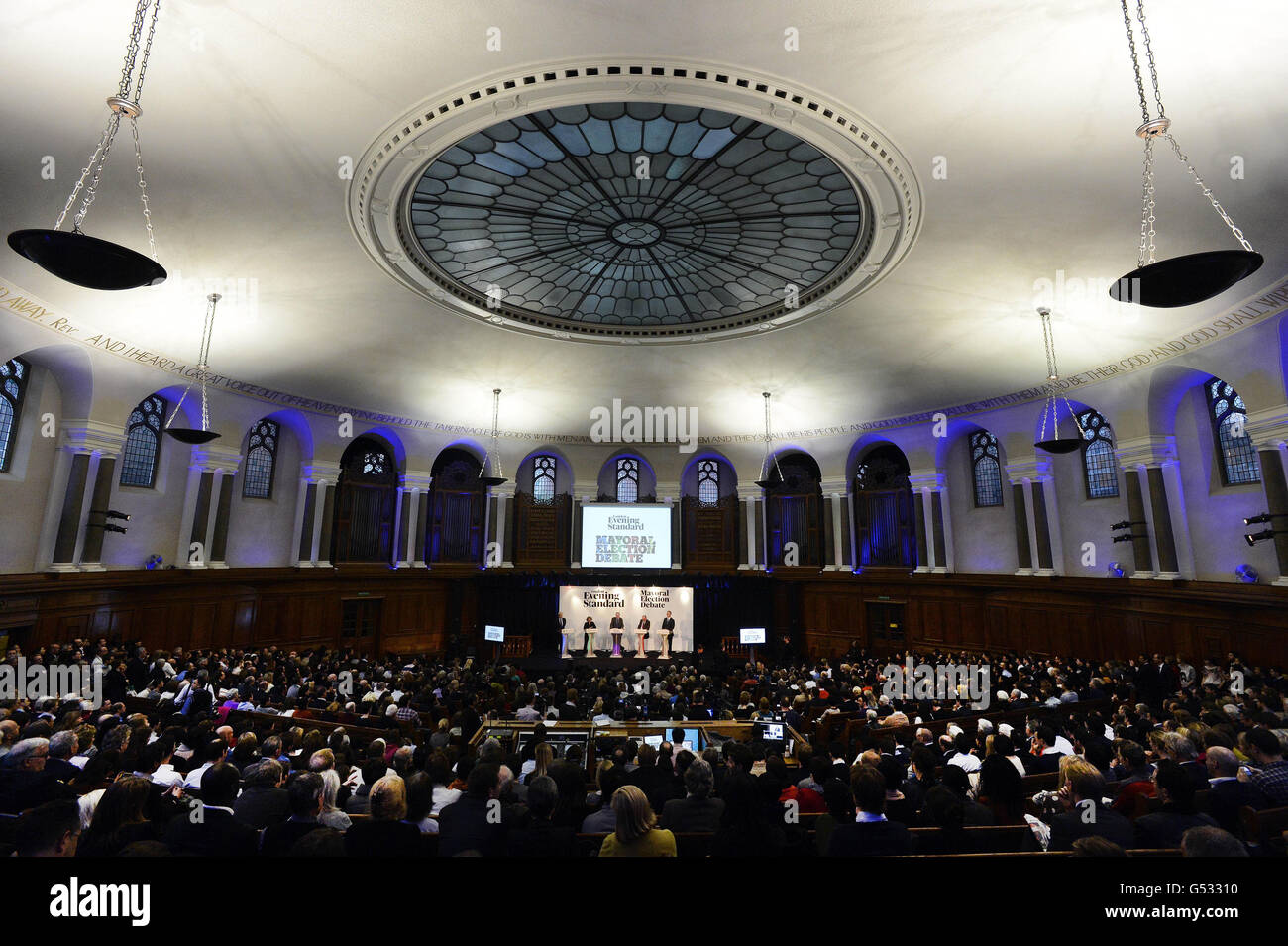 The Evening Standard Mayoral Debate in the Emmanuel Centre, London ...