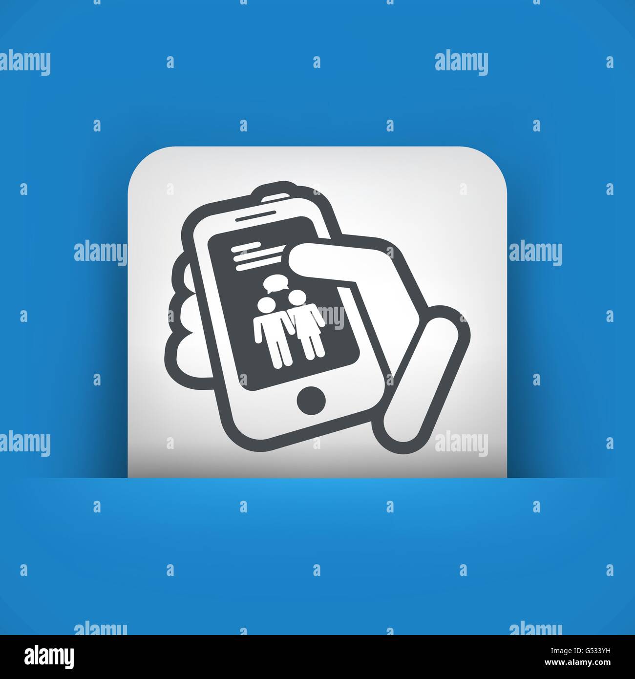 Phone chat icon Stock Vector Image & Art - Alamy