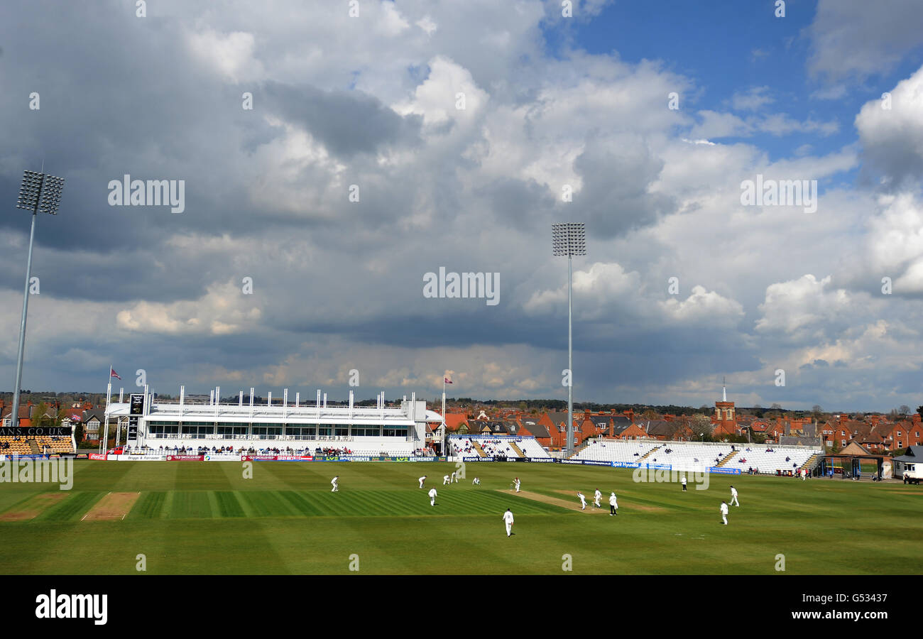 Northamptonshire play kent at the county ground hi-res stock ...