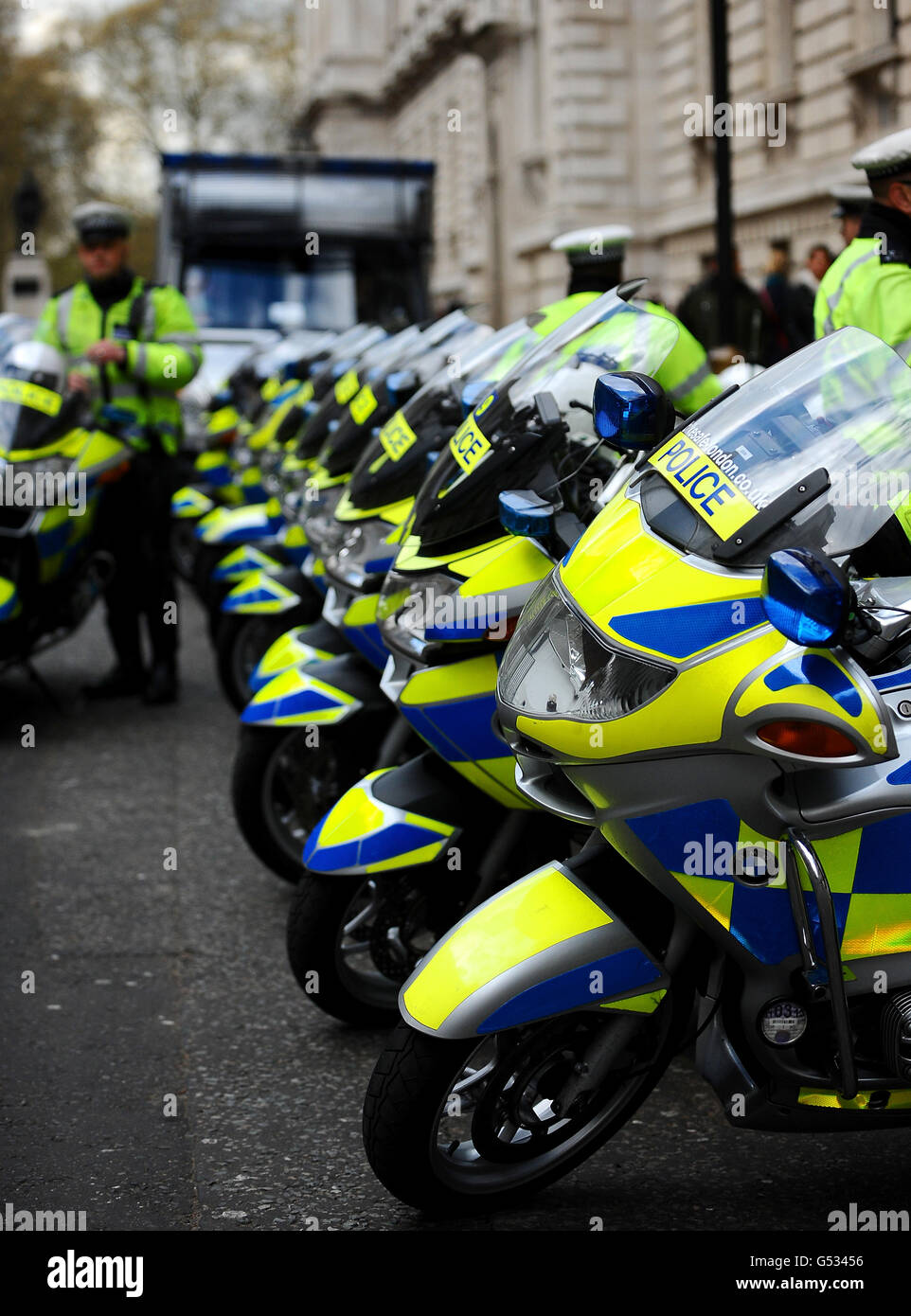 Police motorcycles hi-res stock photography and images - Alamy